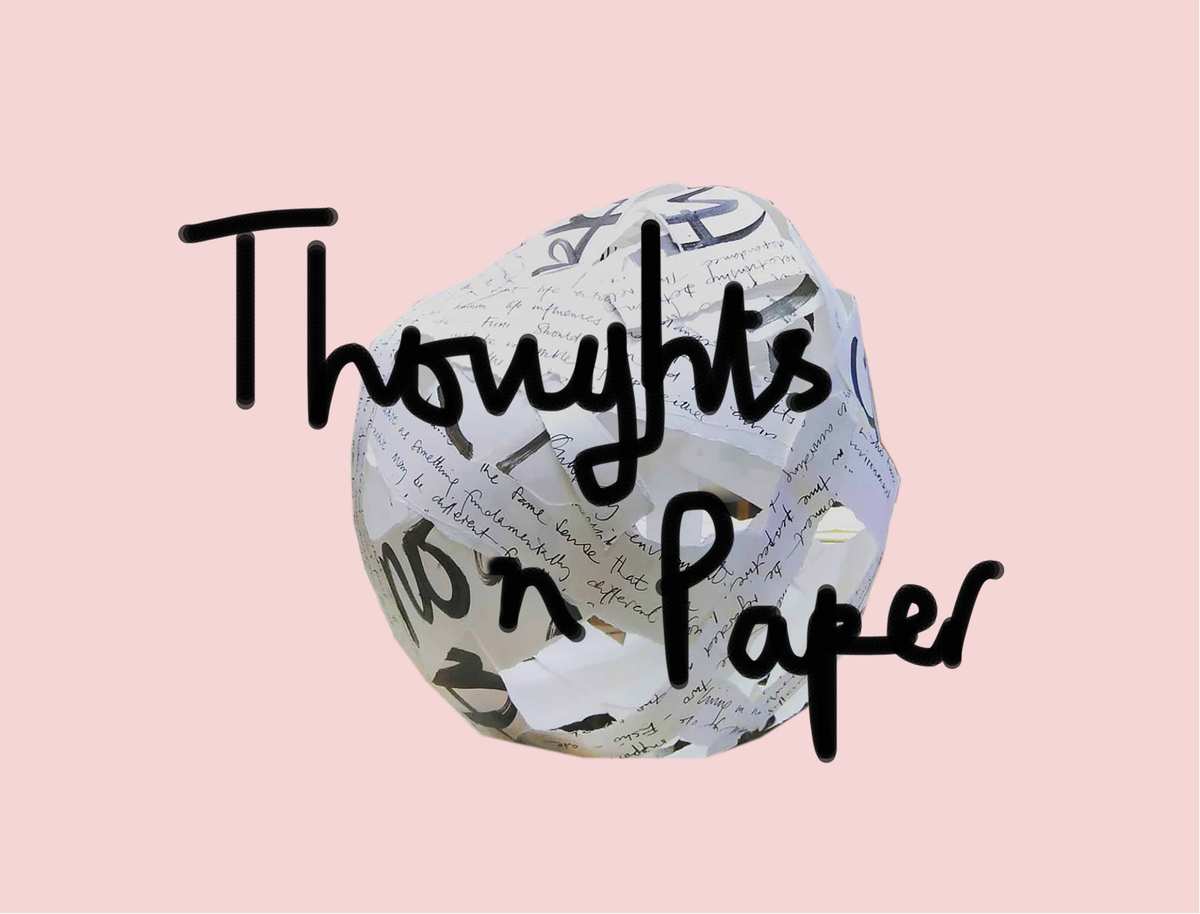 New Writing in “Thoughts on Paper Exhibition” Oriel y Bont Gallery ...